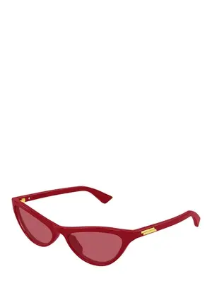 Bottega Veneta Cat Eye Sunglasses - Red