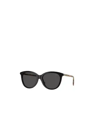 Burberry Round Frame Sunglasses - Black