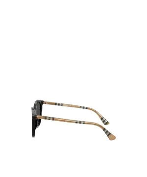 Burberry Round Frame Sunglasses - Black