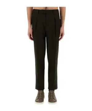 Zegna Pleated Cropped Pants