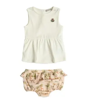Moncler Logo Patch Dress And Romper Set - Multi-color