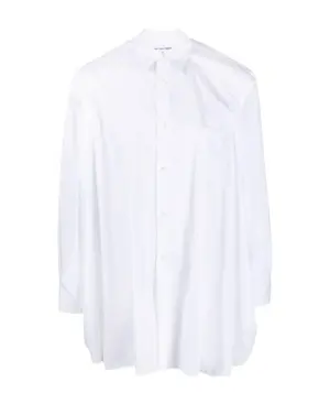 Comme Des Garçons Side-slits Cotton Shirt