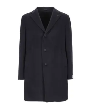 Tagliatore Long-sleeved Coat - Black