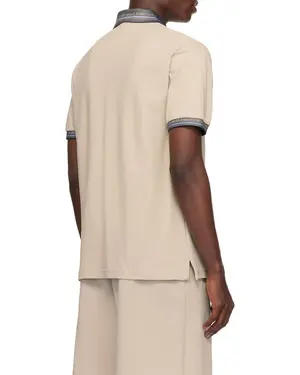 Versace Logo-embroidered Polo Shirt