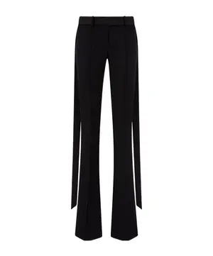 Attico Strap Detailed Trousers - Black