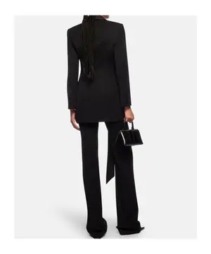 Attico Strap Detailed Trousers - Black
