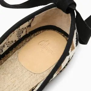CastaÑer Crochet Espadrilles With Tie Ankle Fastening