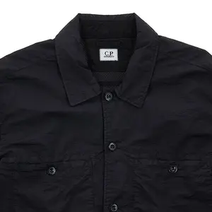 C.P. COMPANY Taylon Lens-detail Overshirt Jacket - Black