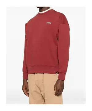 BARROW Logo-detail Crew-neck Sweatshirt - Red