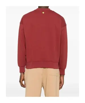 BARROW Logo-detail Crew-neck Sweatshirt - Red