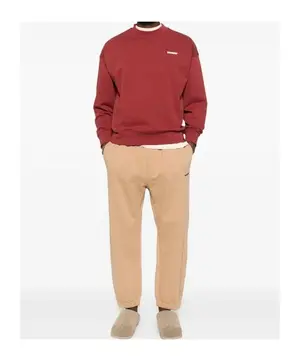 BARROW Logo-detail Crew-neck Sweatshirt - Red