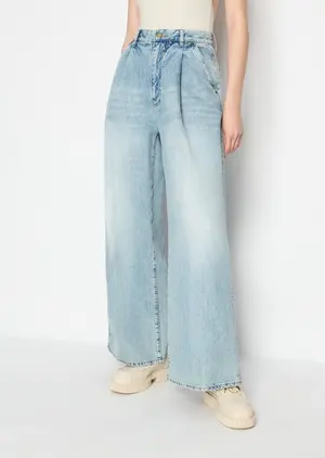 Armani Exchange Super Wide Leg Jeans