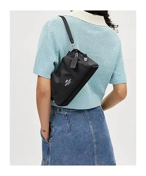 COACH Pleated Shoulder Bag