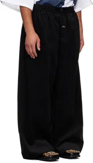 Martine Rose Wide-leg Corduroy Trousers With Elasticated Waistband