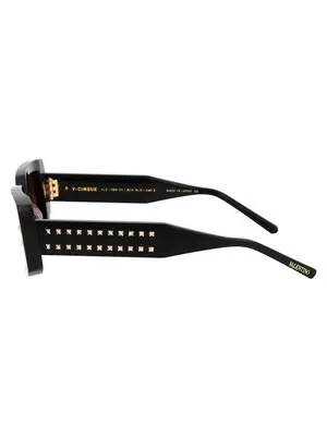 Valentino Garavani Cat Eye Frame Sunglasses - Black