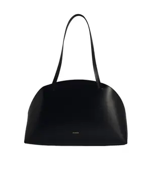 JIL SANDER Logo Printed Tote Bag - Black