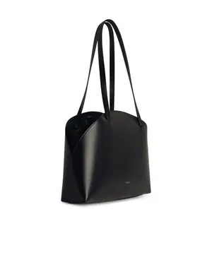 JIL SANDER Logo Printed Tote Bag - Black