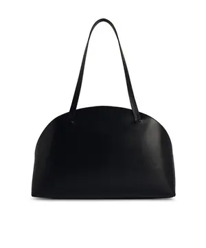 JIL SANDER Logo Printed Tote Bag - Black