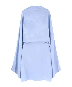 Balenciaga Tie-front Logo Jacquard Dress