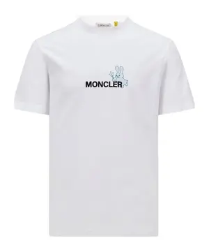Moncler X Frgmt Cartoon Logo Cotton T-shirt
