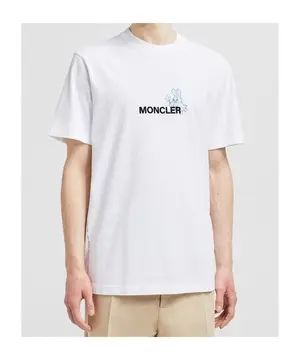 Moncler X Frgmt Cartoon Logo Cotton T-shirt