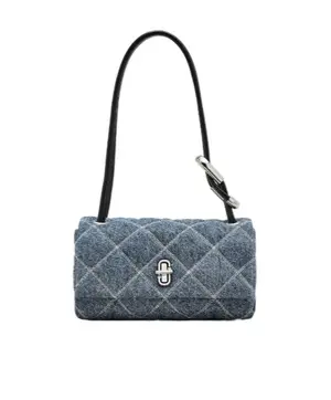 Marc Jacobs Quilted Denim Mini Dual Shoulder Bag - Gray