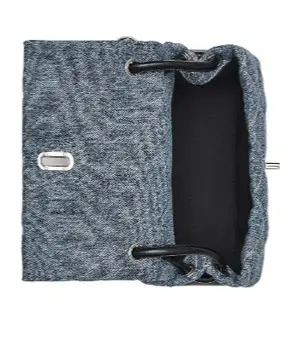 Marc Jacobs Quilted Denim Mini Dual Shoulder Bag - Gray