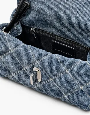 Marc Jacobs Quilted Denim Mini Dual Shoulder Bag - Gray