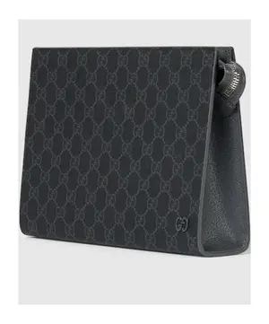 Gucci Gg Monogram Wristlet Clutch Bag