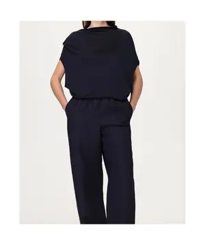 Fabiana Filippi Short-sleeved Roll Neck Knitted Top - Black