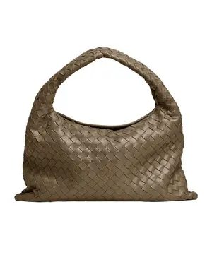 Bottega Veneta Hop Small Shoulder Bag - Pinecone Brown