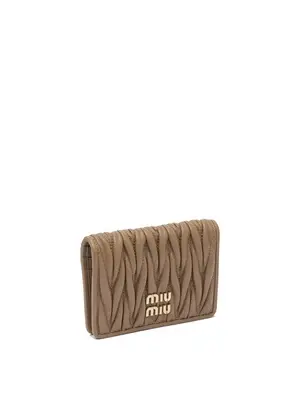 Miu Miu Logo-lettering Matelassé Cardholder