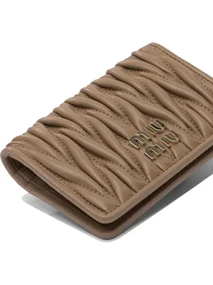 Miu Miu Logo-lettering Matelassé Cardholder