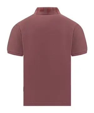 Palm Angels Logo Detailed Short-sleeved Polo Shirt - Red