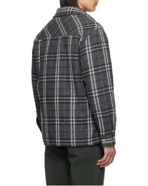 Burberry Checked Press-stud Shirt - Indigo