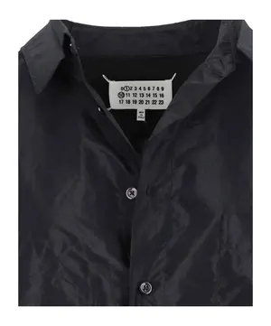 MAISON MARGIELA Long Sleeve Shirt With Lapel Collar - Black