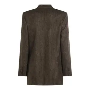 Isabel Marant Étoile Double-breasted Tailored Blazer With Vertical Stripes