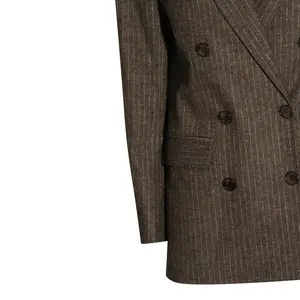 Isabel Marant Étoile Double-breasted Tailored Blazer With Vertical Stripes