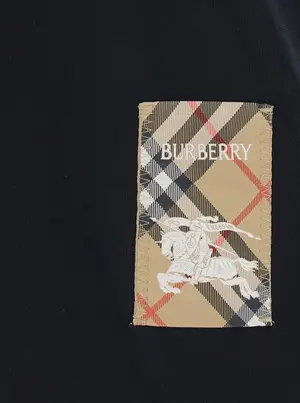 Burberry Checked Patch Crewneck T-shirt