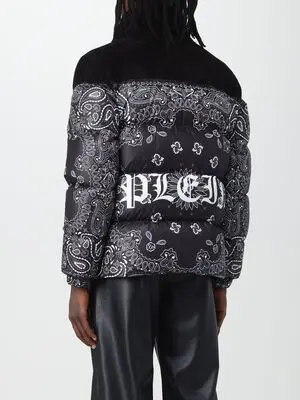 Philipp Plein Bandana-printed Zip-up Padded Jacket