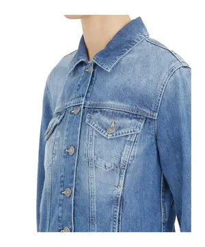 DONDUP Long-sleeved Denim Jacket - Blue