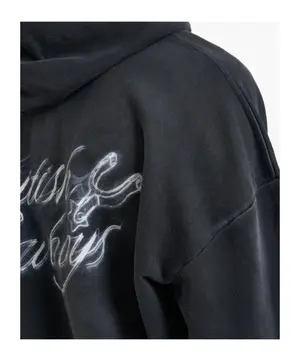 REPRESENT Graphic Print Distressed Hoodie