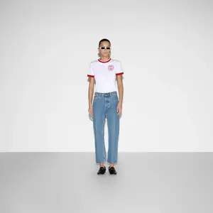 Gucci Low Rise Cropped Five-pocket Denim Pants