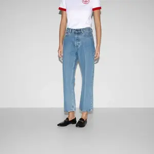 Gucci Low Rise Cropped Five-pocket Denim Pants