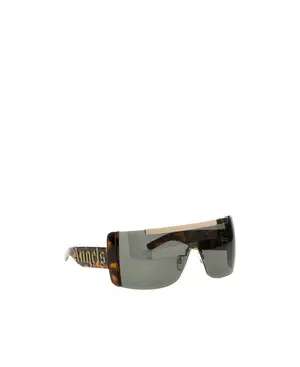 Palm Angels Tortoiseshell Effect Shield Sunglasses