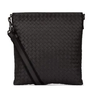 Bottega Veneta Small Intrecciato Woven Satchel - Black