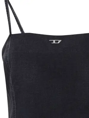DIESEL® Denim Jumpsuit With Adjustable Straps And Belt Loops