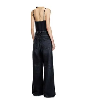 DIESEL® Denim Jumpsuit With Adjustable Straps And Belt Loops