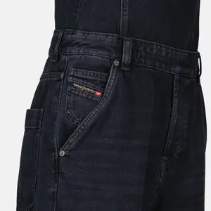 DIESEL® Denim Jumpsuit With Adjustable Straps And Belt Loops