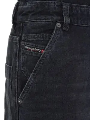 DIESEL® Denim Jumpsuit With Adjustable Straps And Belt Loops